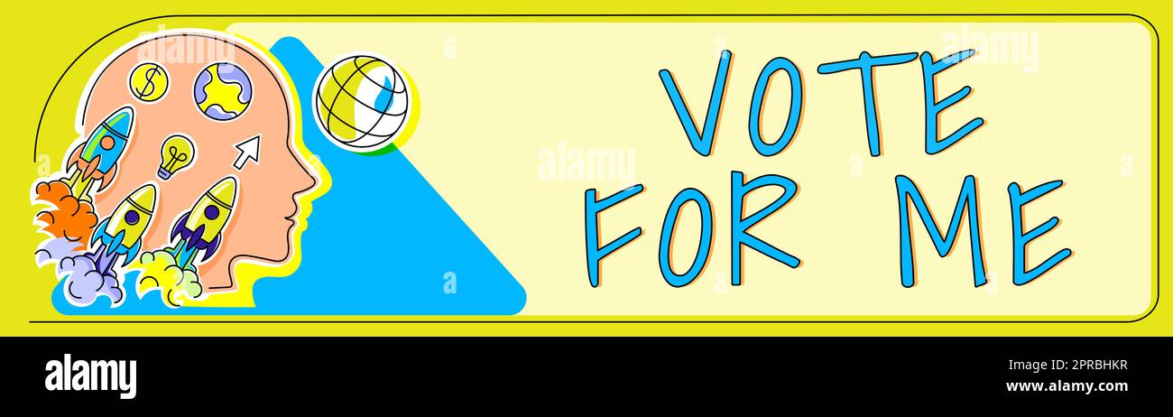 Légende du texte de présentation vote pour moi. Approche d'affaires ...