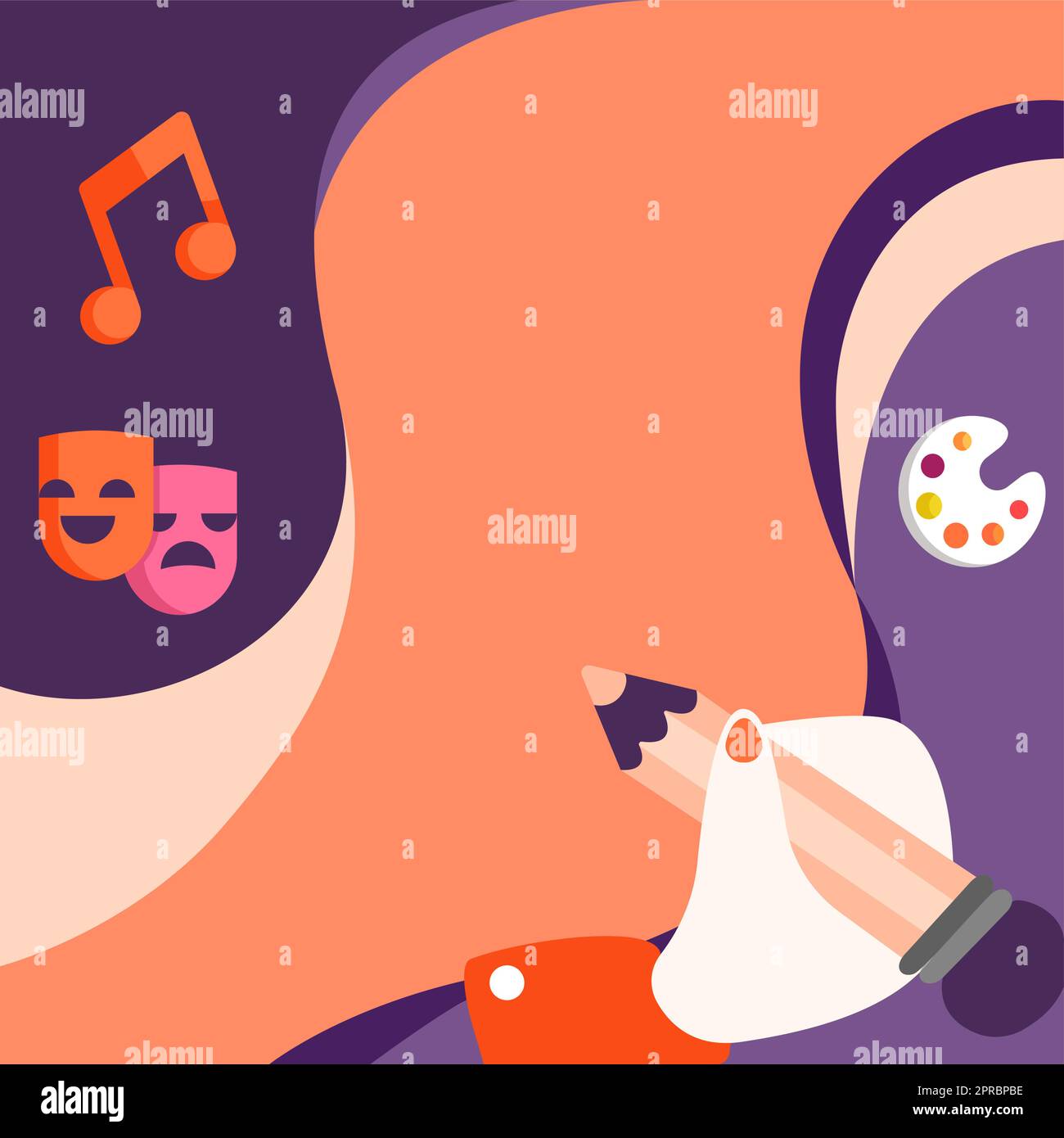 Main à l'aide de crayon élaborer des plans d'objectifs créatifs ...