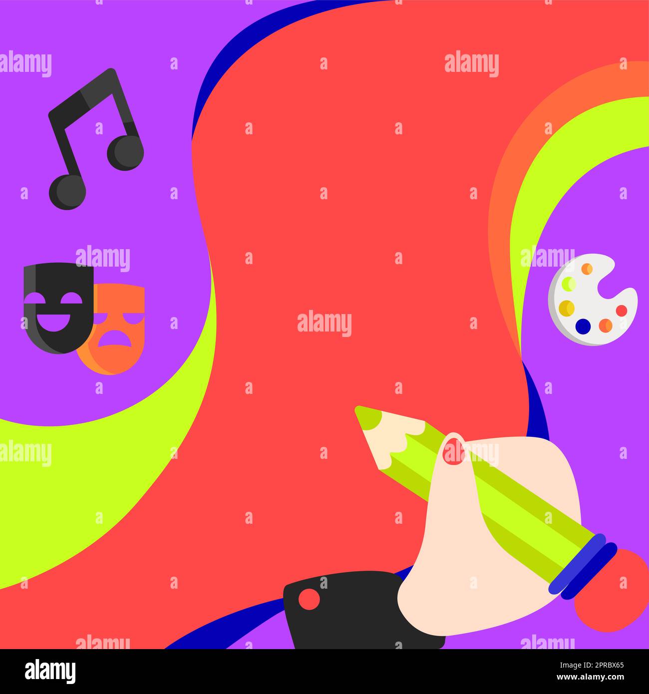 Main à l'aide de crayon élaborer des plans d'objectifs créatifs ...