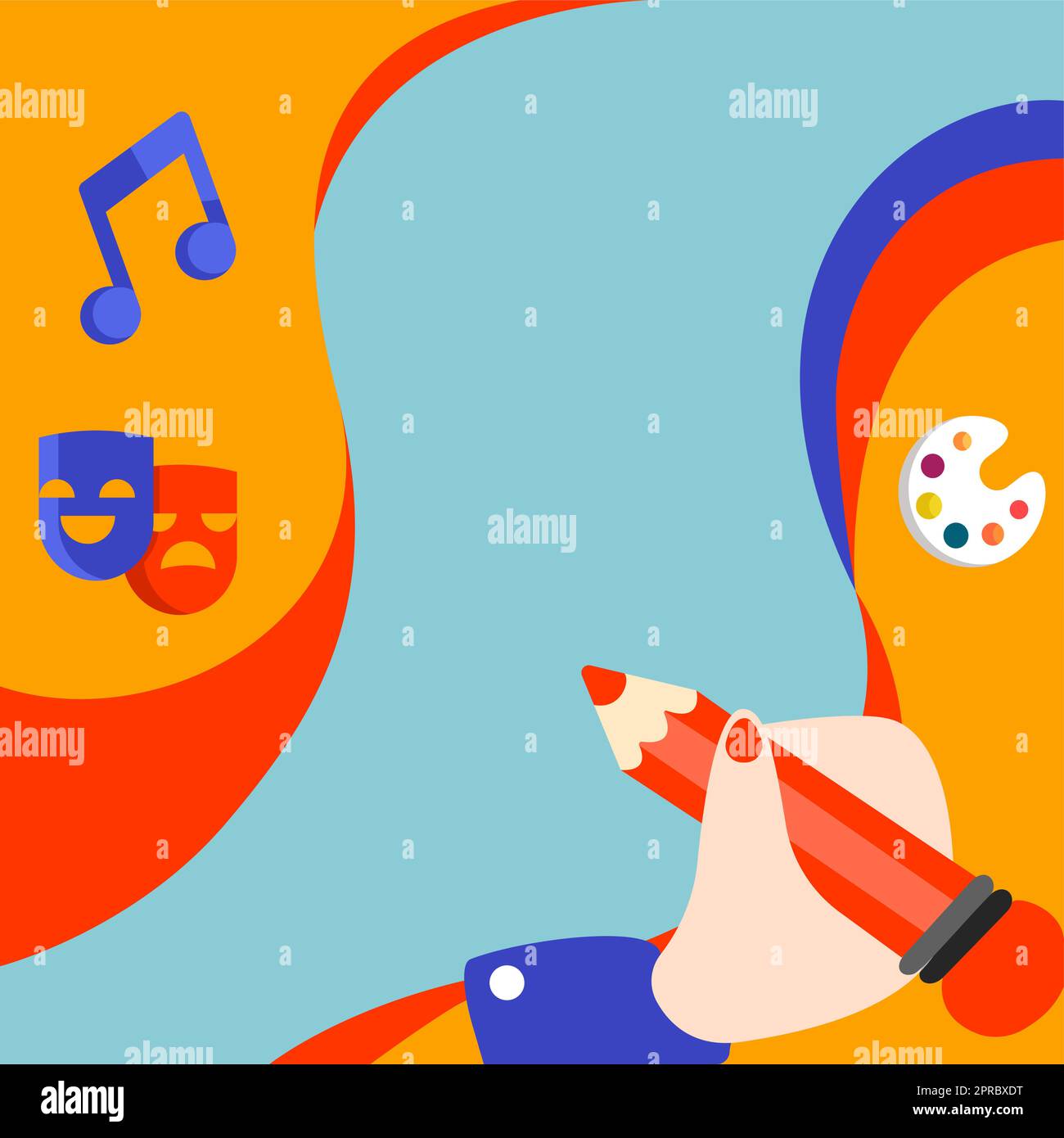 Main à l'aide de crayon élaborer des plans d'objectifs créatifs ...