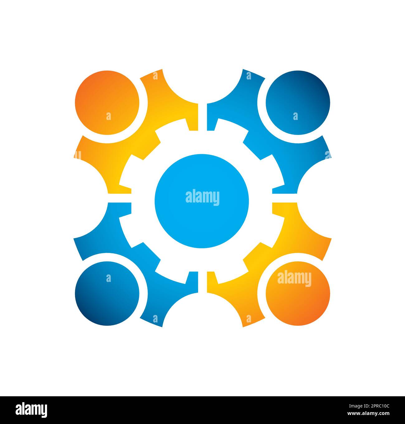 Icône vecteur du logo Team Work People Image Vectorielle Stock - Alamy