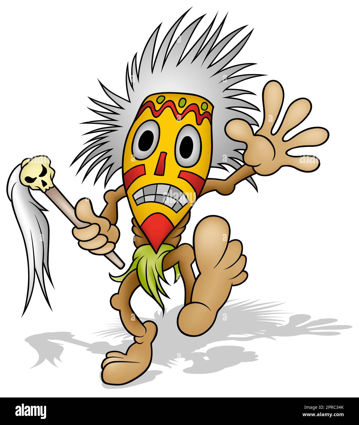 Dessin le chaman dansant Banque d'images vectorielles - Alamy