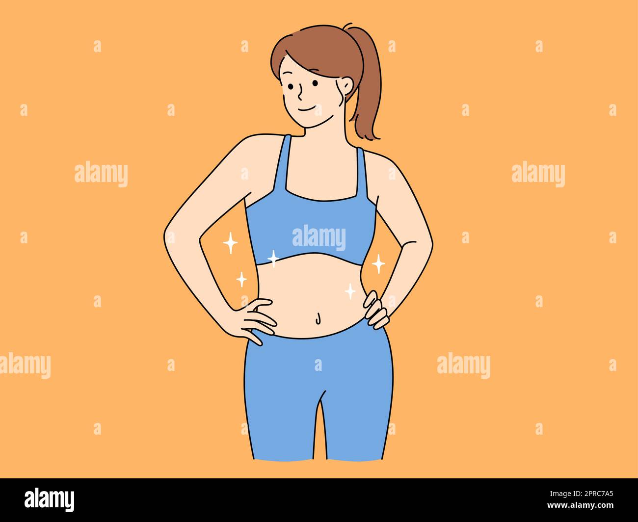 Bonne forme physique Banque d'images vectorielles - Alamy