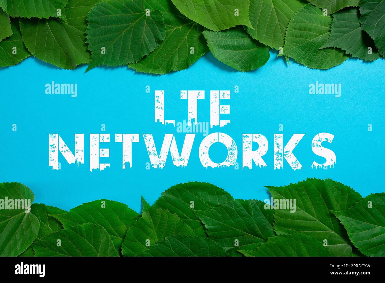 Écriture affichage de texte réseaux LTE. Word pour la connexion réseau la plus rapide disponible ...