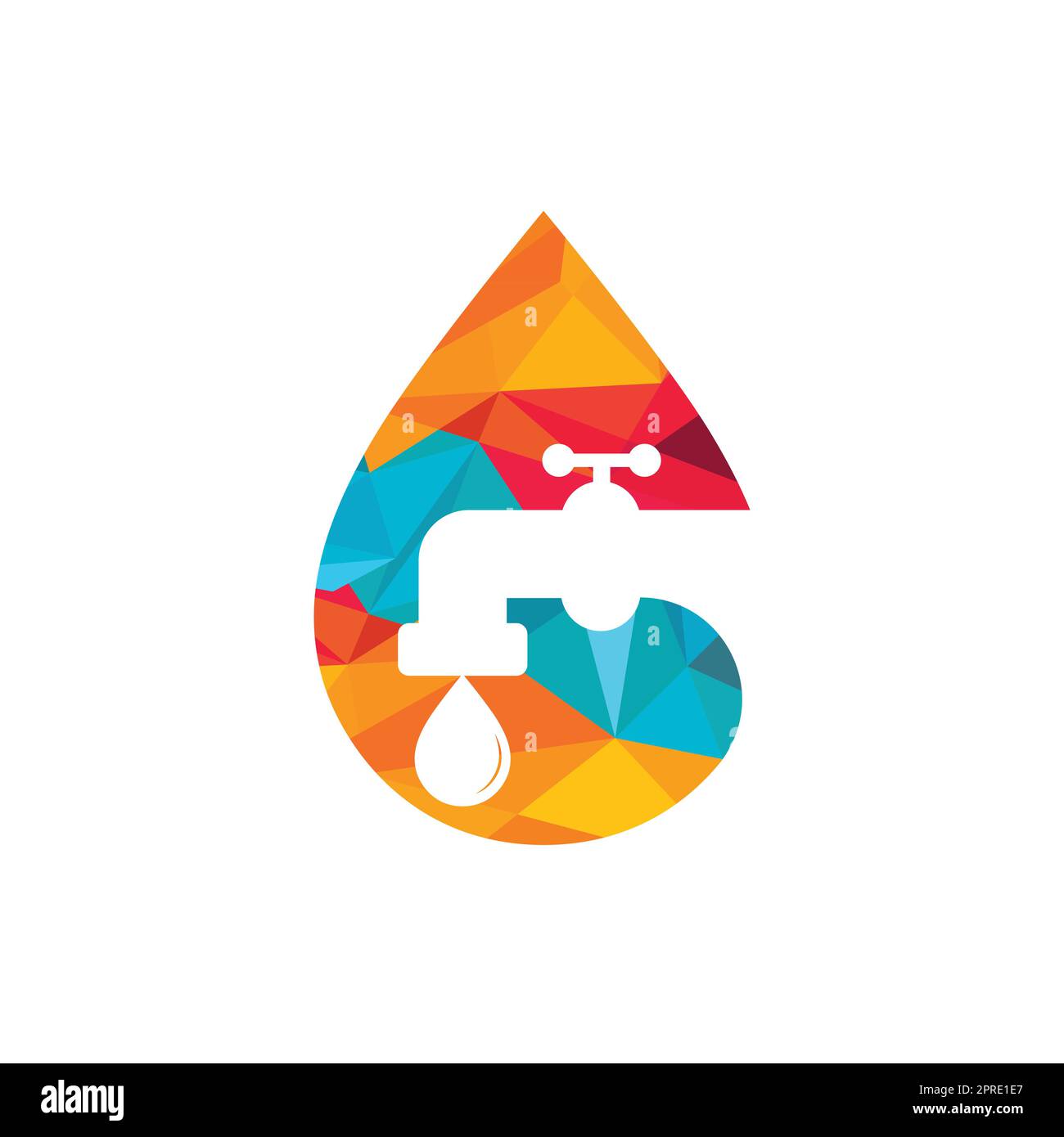 Modèle de conception de logo de vecteur de plomberie. Illustration du ...