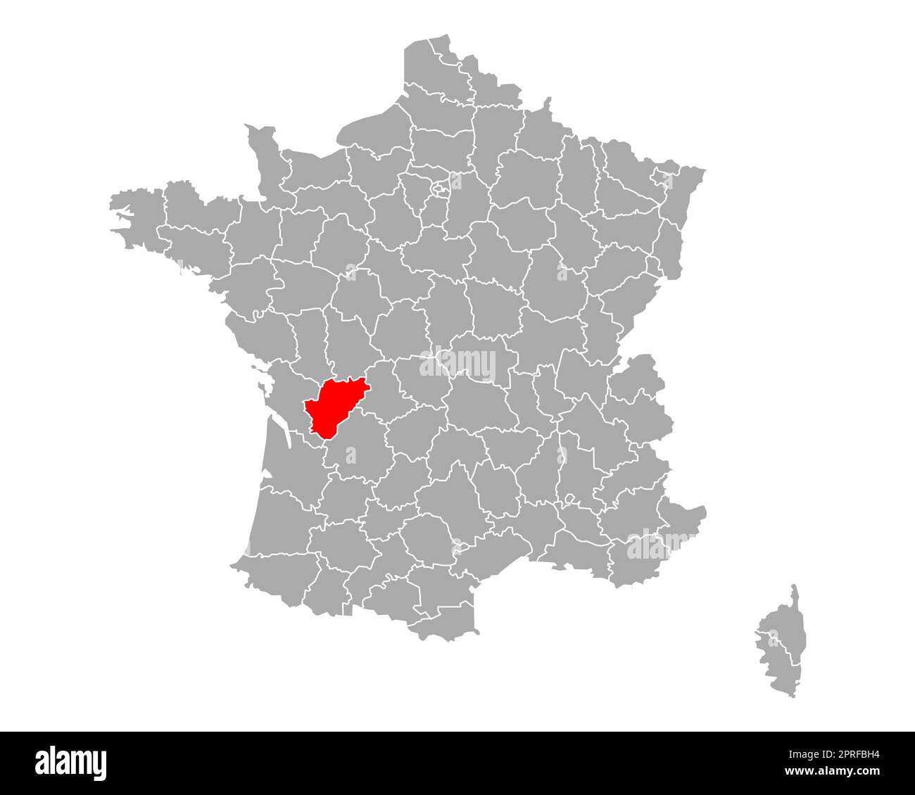 Charente map Banque de photographies et d’images à haute résolution - Alamy
