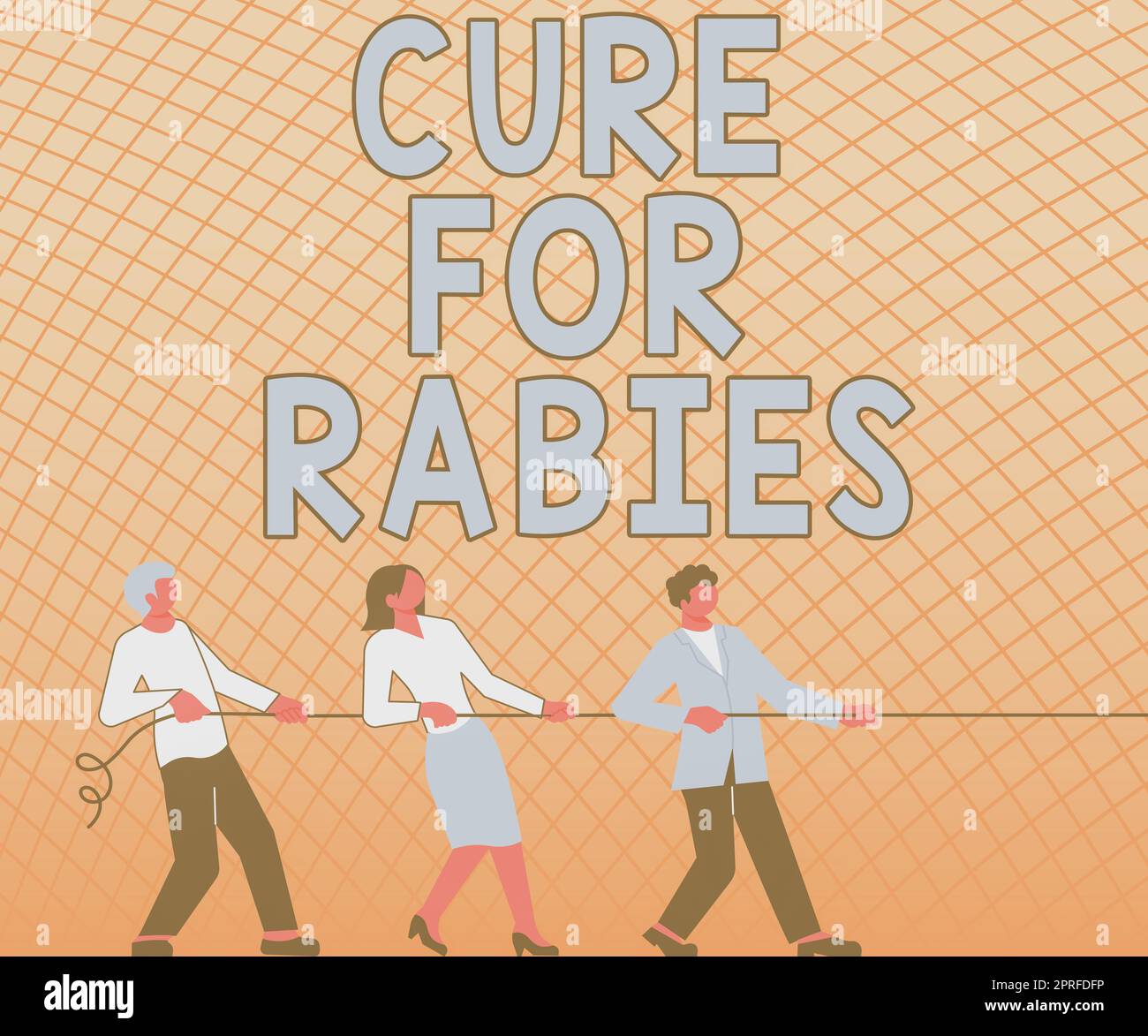 Texte signe montrant le traitement de la rage, concept signifiant ...