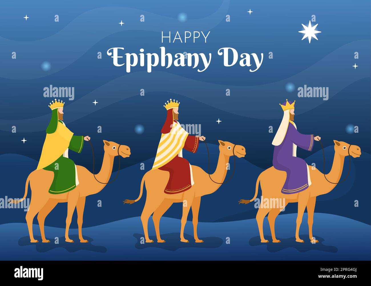 Happy Epiphany Day Template dessin main dessin de dessin de dessin ...