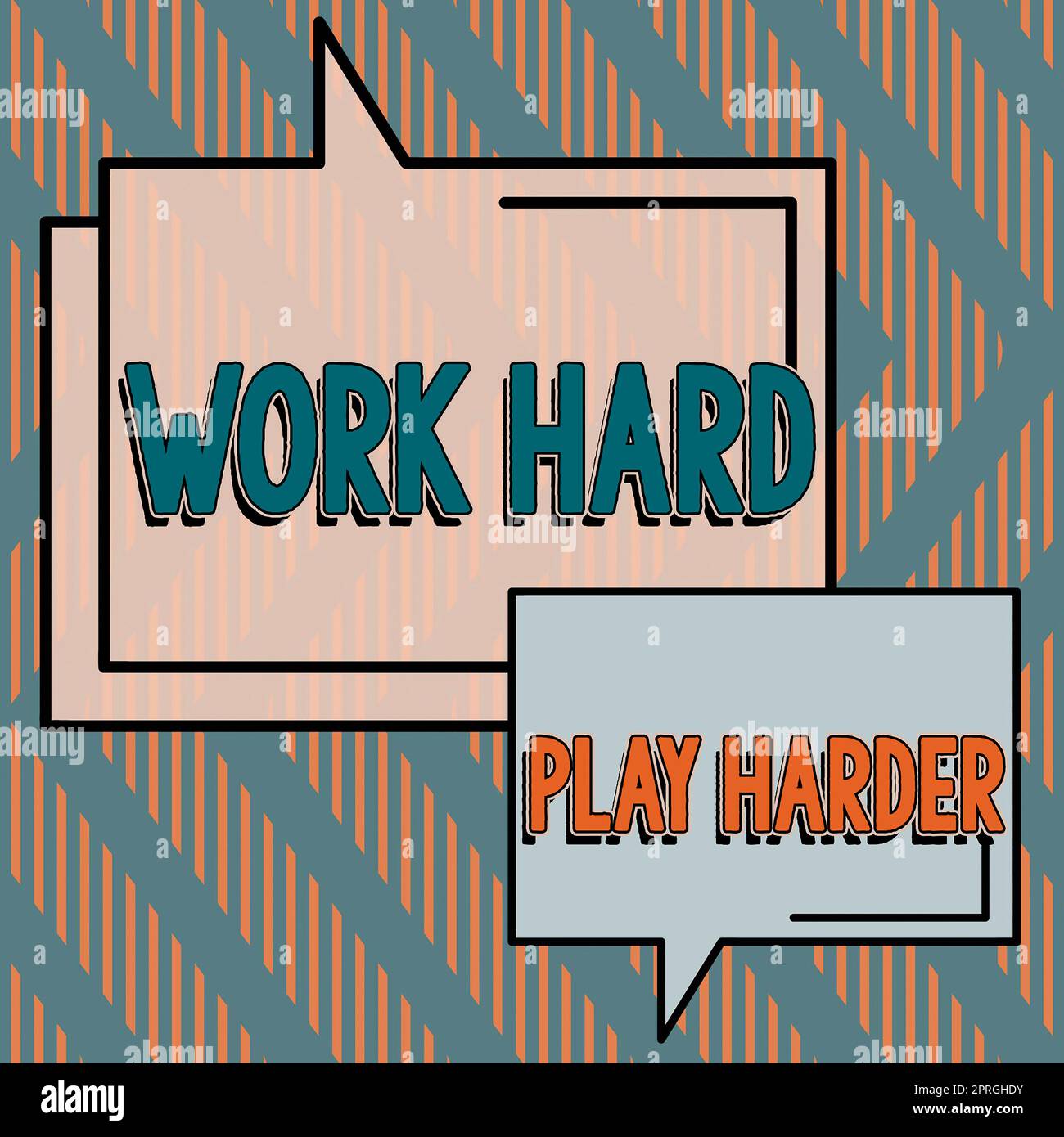 Écriture affichage de texte travailler dur jouer plus dur, mot pour un ...