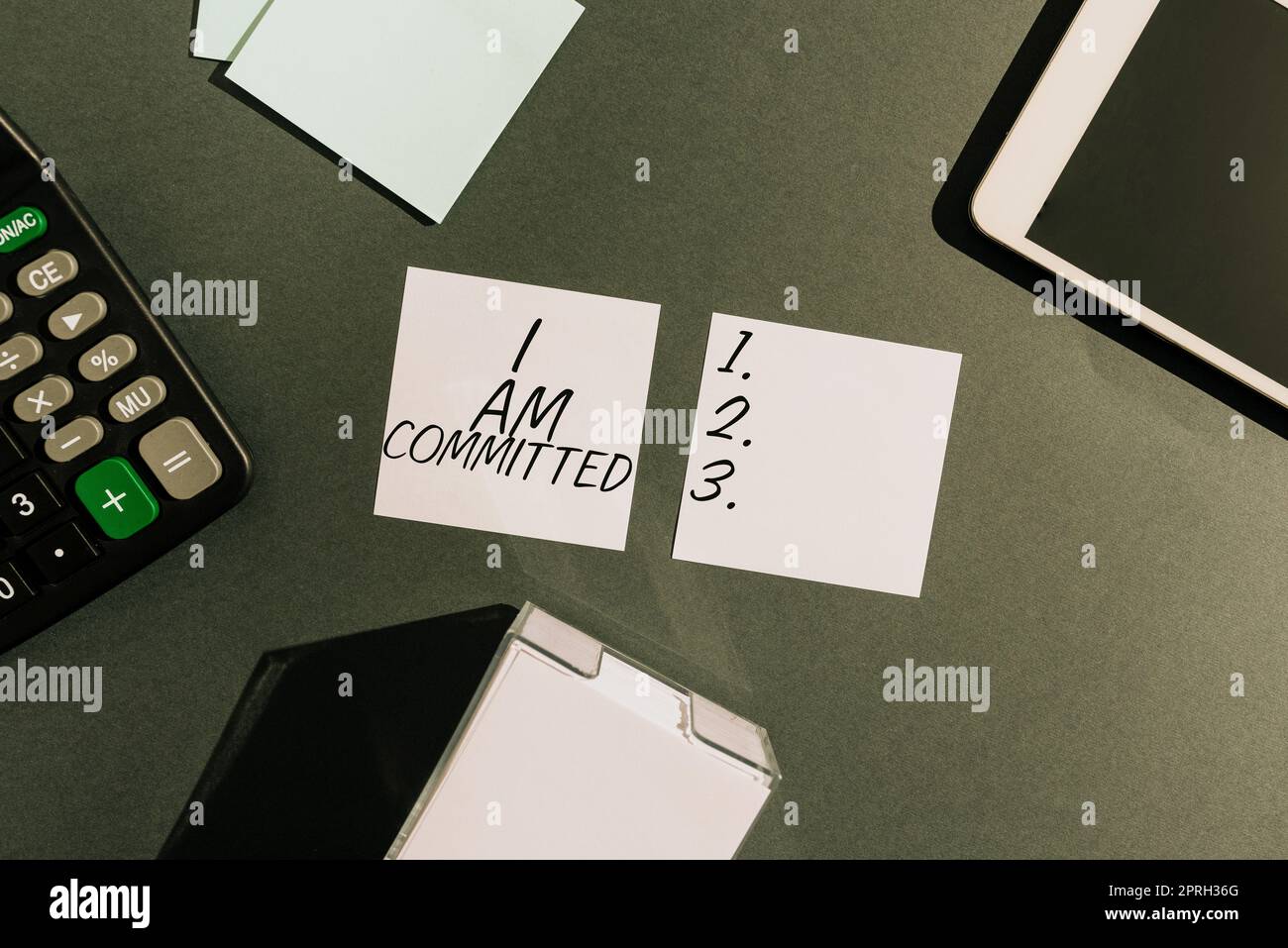 Écriture affichant le texte que je suis engagé. Concept d'entreprise s ...