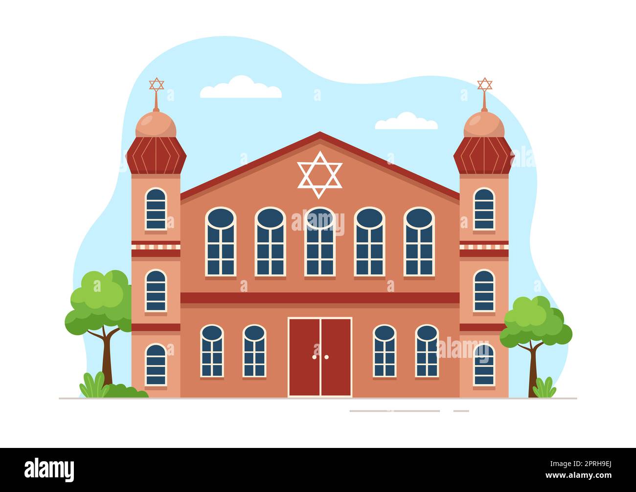 Bâtiment de la Synagogue ou Temple juif avec culte religieux, hébreu ou ...