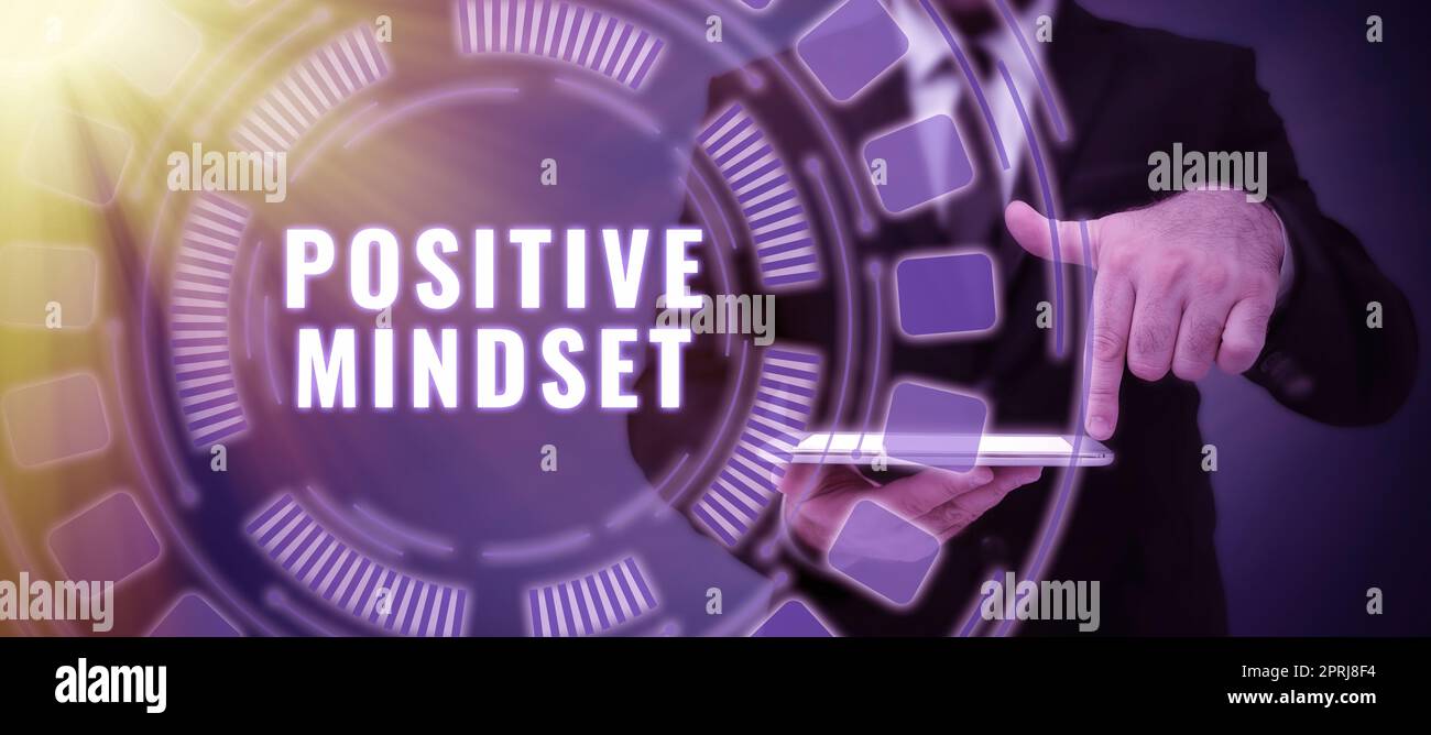 L'écriture affichant du texte attitude Mindsetmentale et émotionnelle ...