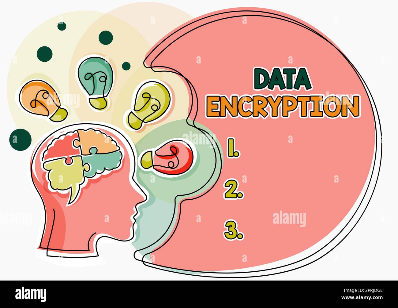 Cryptographie symetrique Banque d'images détourées - Alamy