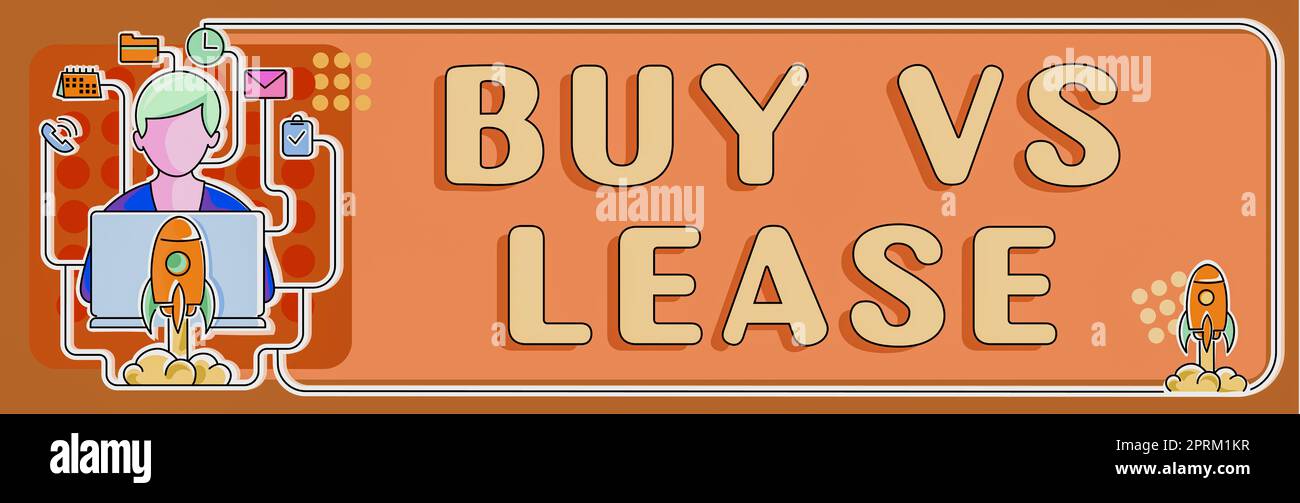 Affiche achat vs Location, Business concept rester en contact ...