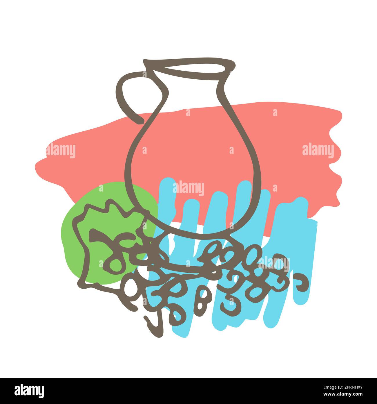 Dessin de grappe de raisin Banque de photographies et d’images à haute ...