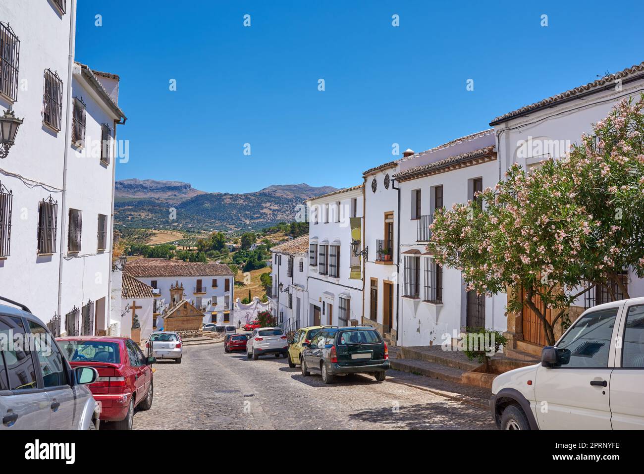 Ronda - l'ancienne ville de Ronda, Andalousie. La belle ville ancienne ...