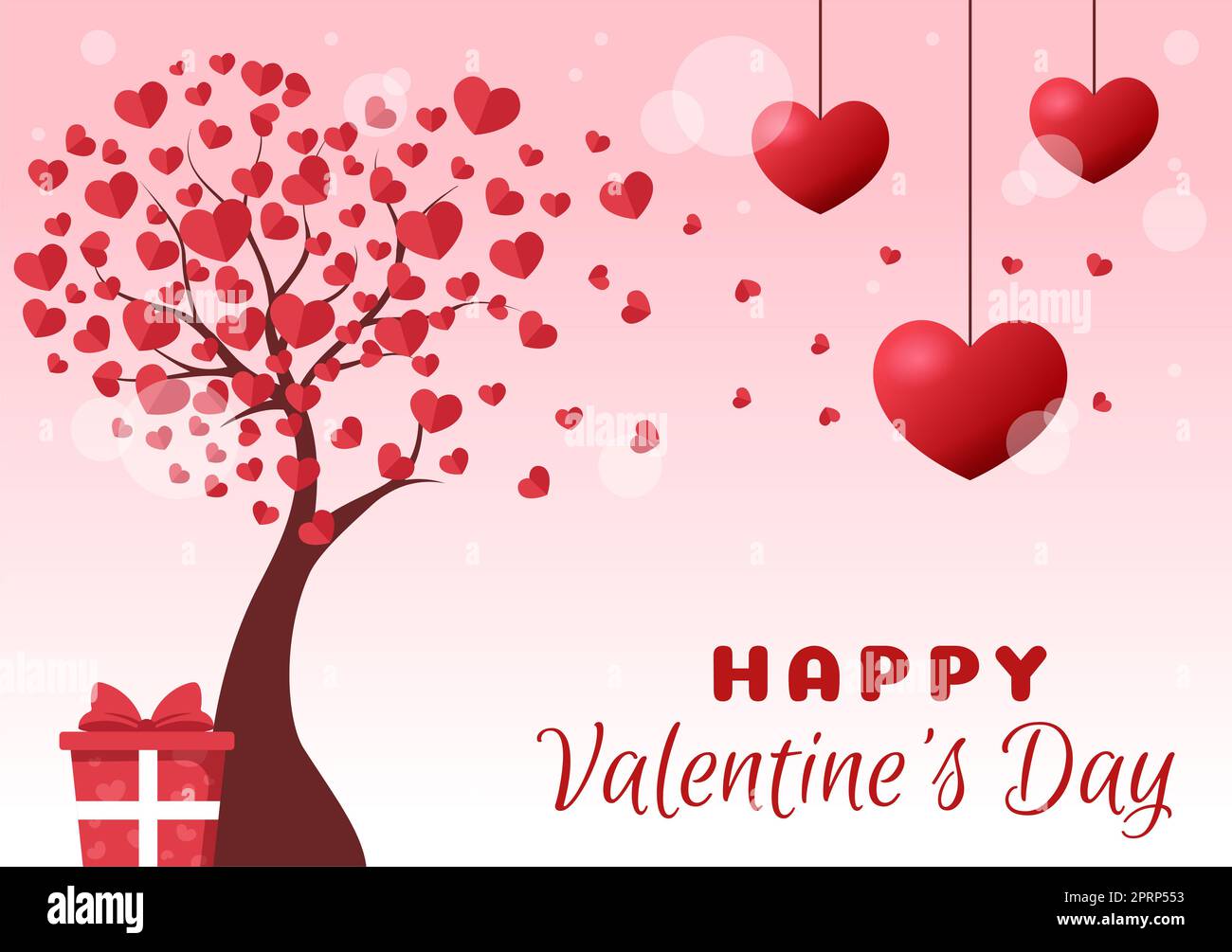 Modèle de la Saint-Valentin joyeuse dessin main dessin d'illustration à ...