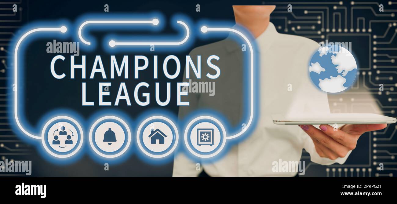 Écriture texte Champions League, Business Approach compte bancaire qui ...