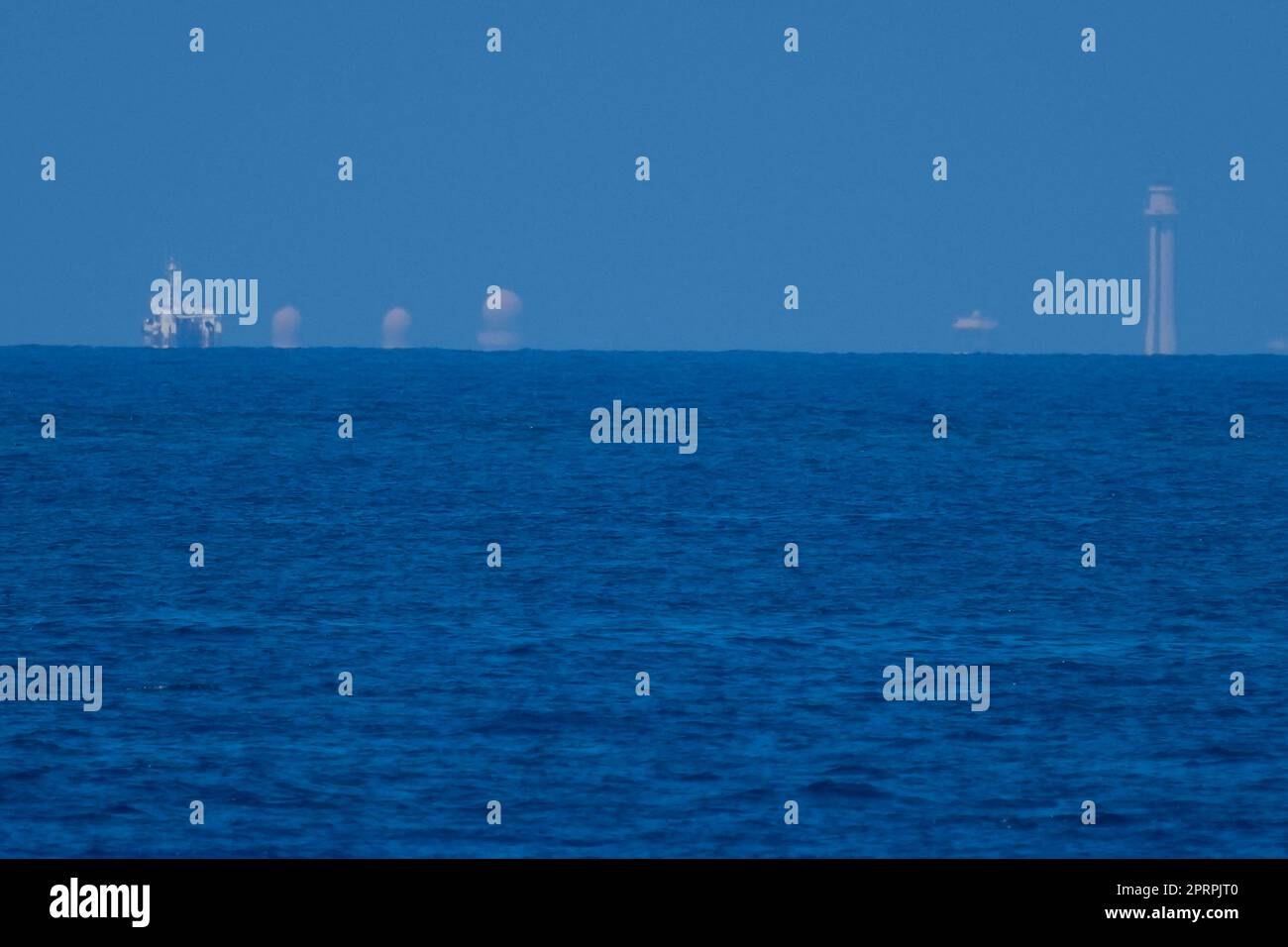 Structures from Chinese occupied Subi reef are seen near Philippine ...