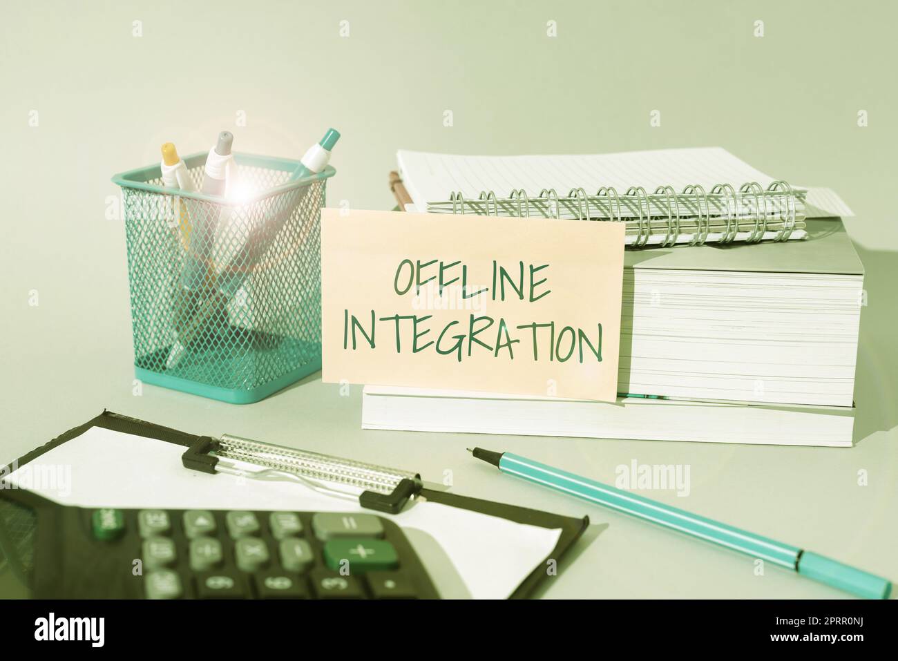 Légende conceptuelle Offline Integration. Mot pour la première Triade ...