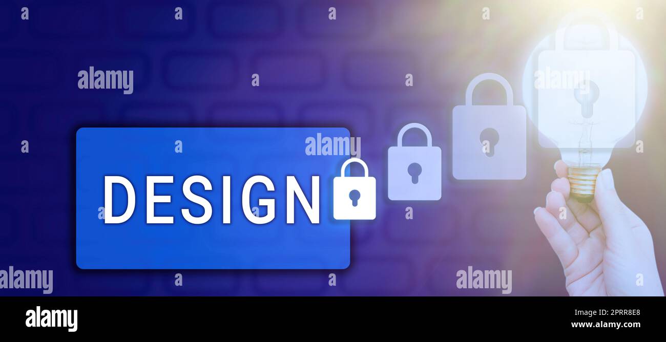 Légende de texte présentant le design, mot écrit sur le dessin produit ...