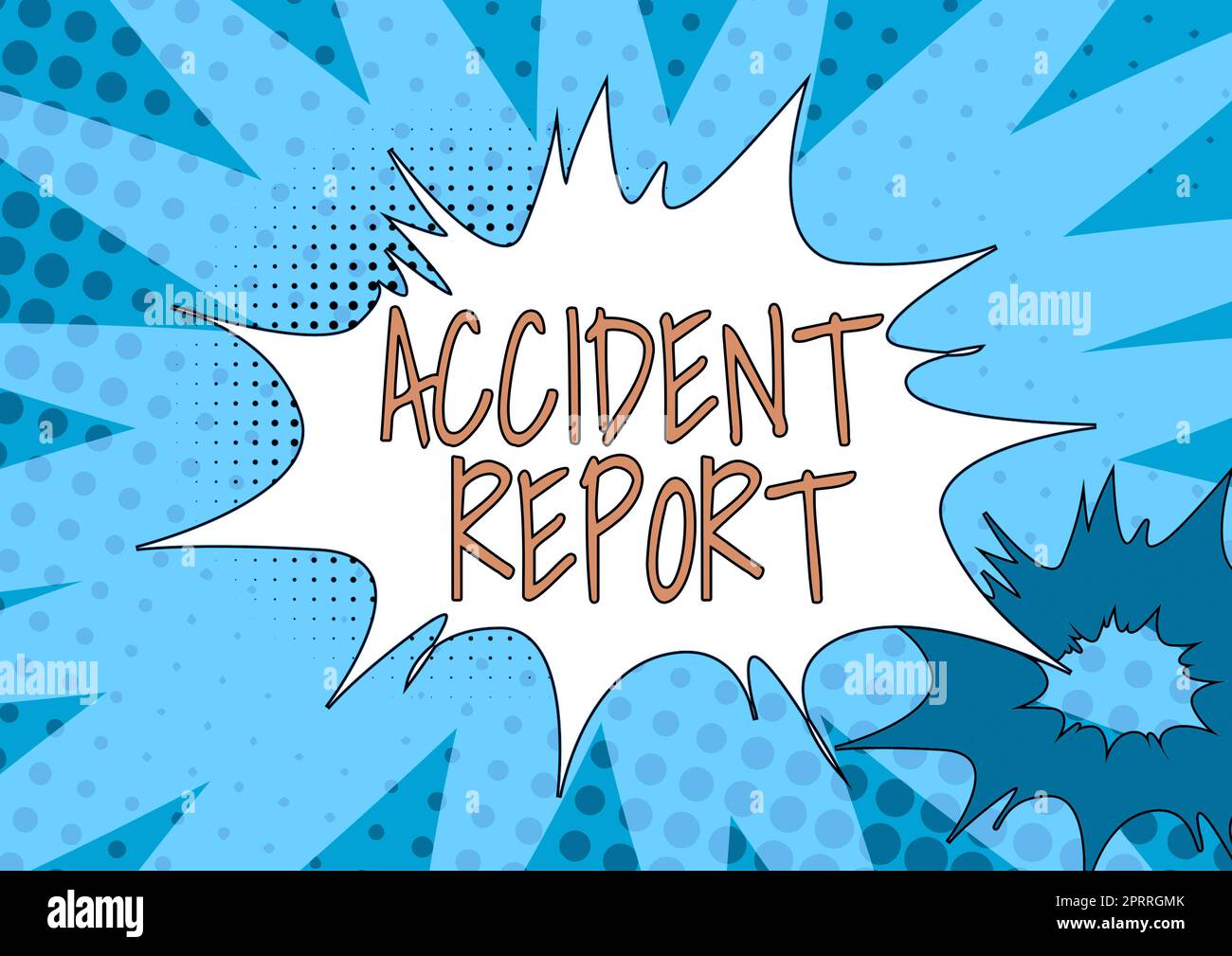 Affiche affichant le rapport d'accident un formulaire qui est rempli ...