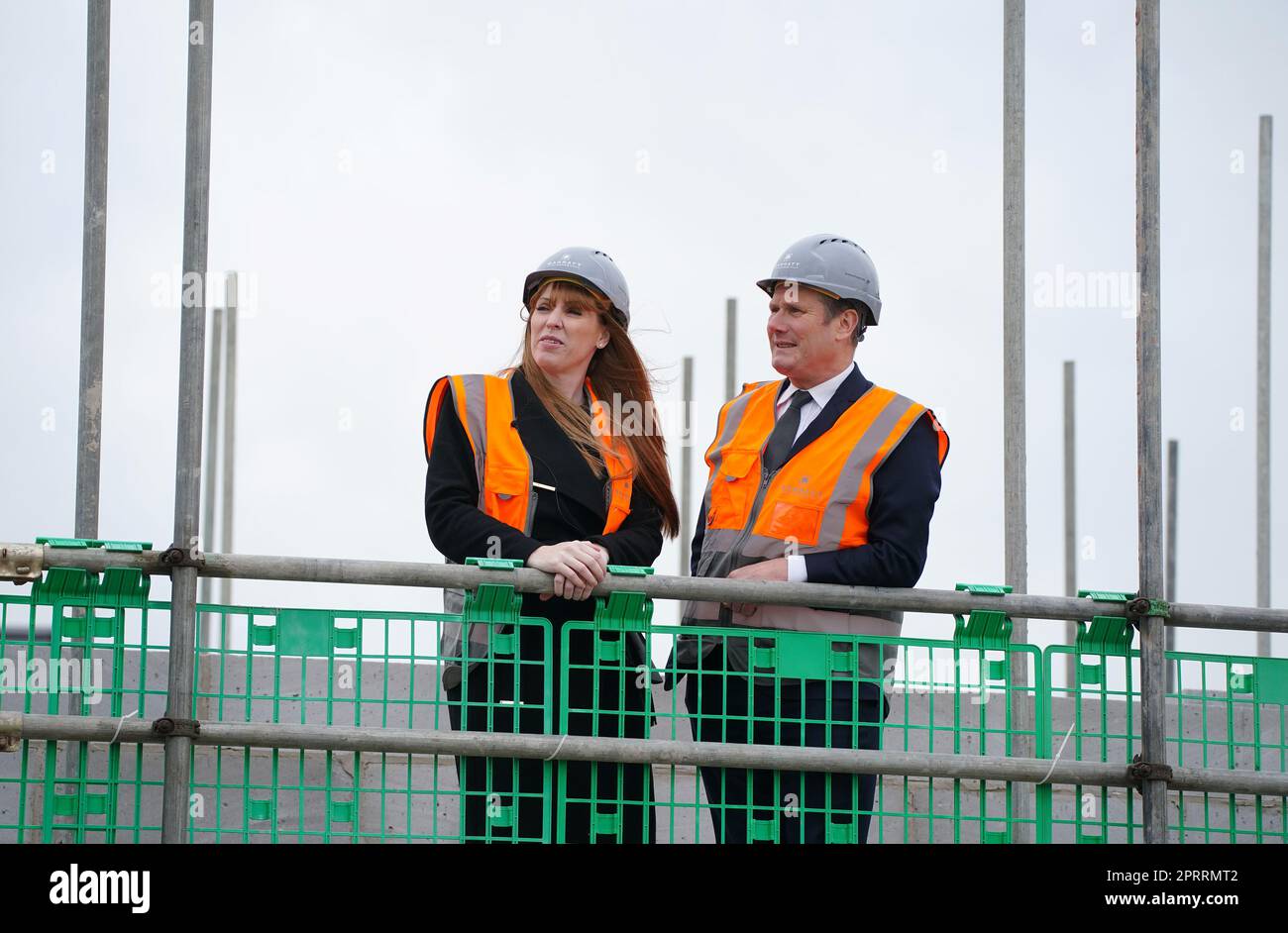 Sir Keir Starmer, chef syndical, et Angela Rayner, chef adjointe, lors ...