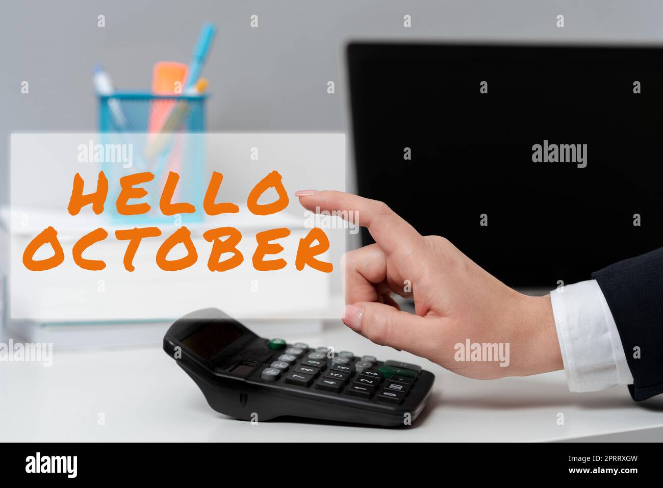 Bonjour octobre Banque de photographies et d’images à haute résolution ...