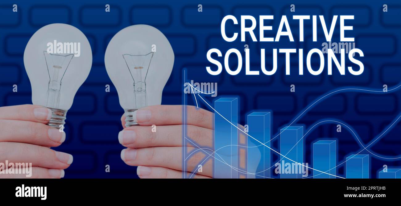 Légende conceptuelle Solutions créatives approche originale et unique ...