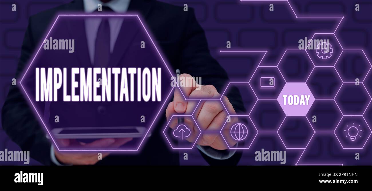 Légende de texte présentant l'implémentationLe processus de rendre ...