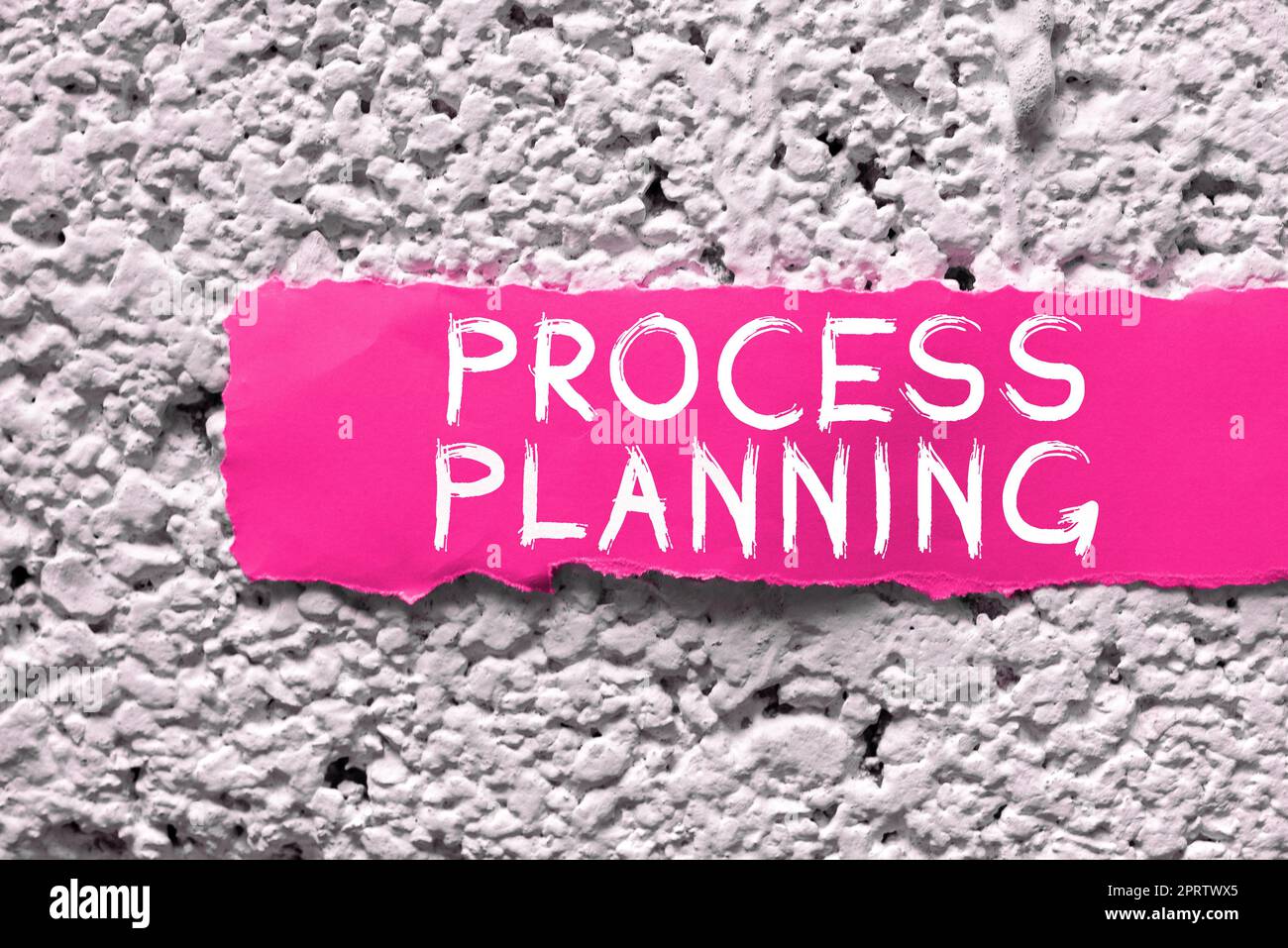 Affichage conceptuel processus planification, mot écrit sur le ...