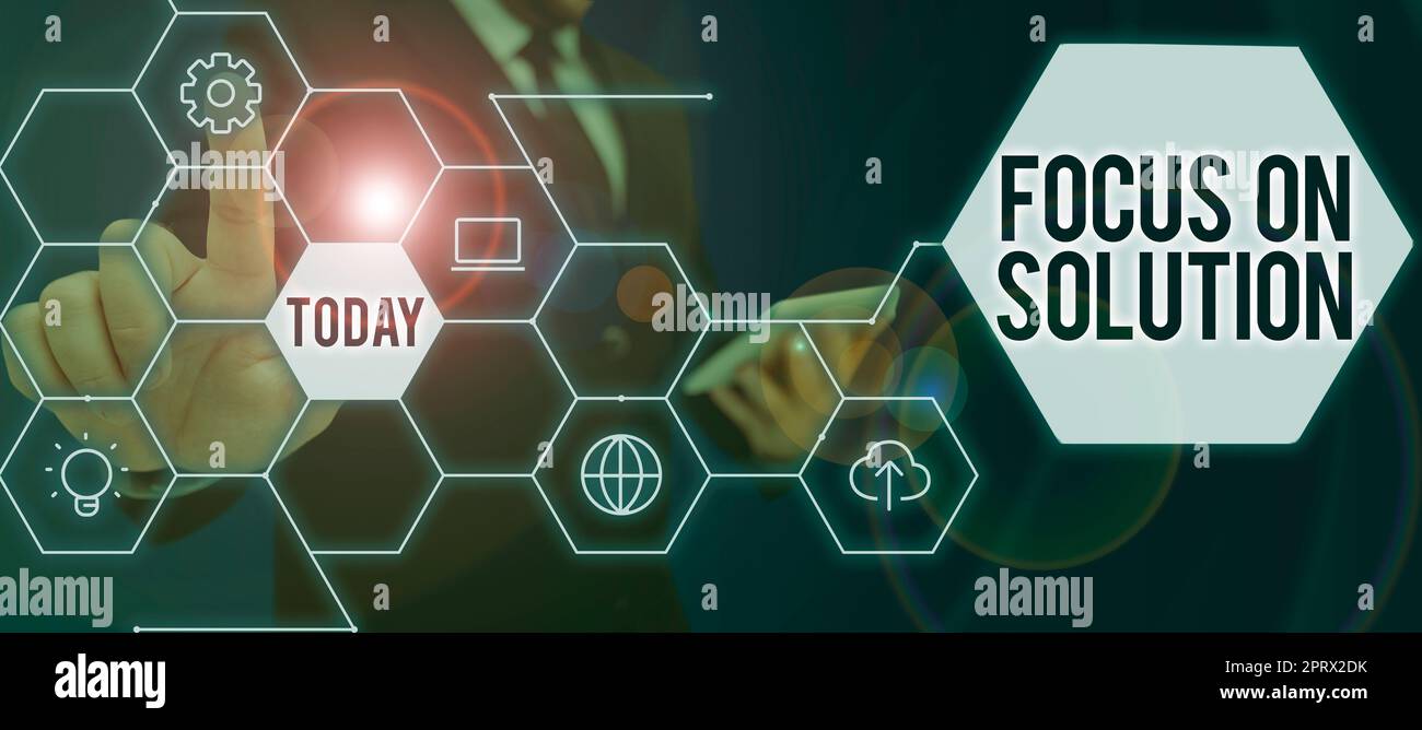 Rédaction affichage du texte Focus sur SolutionGive toute l'attention ...