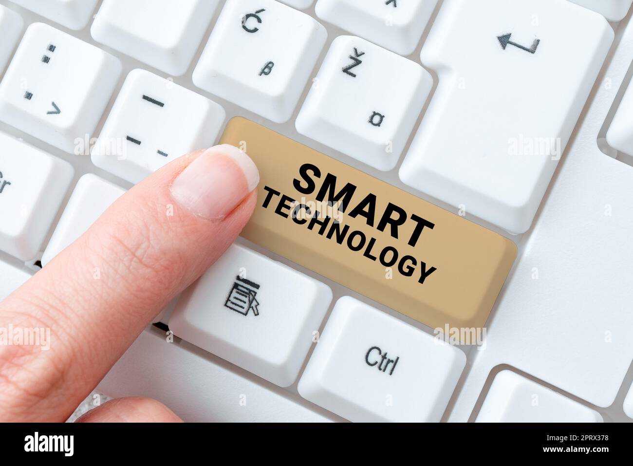 Écriture affichage de texte Smart Technologiegadgets ou périphérique ...