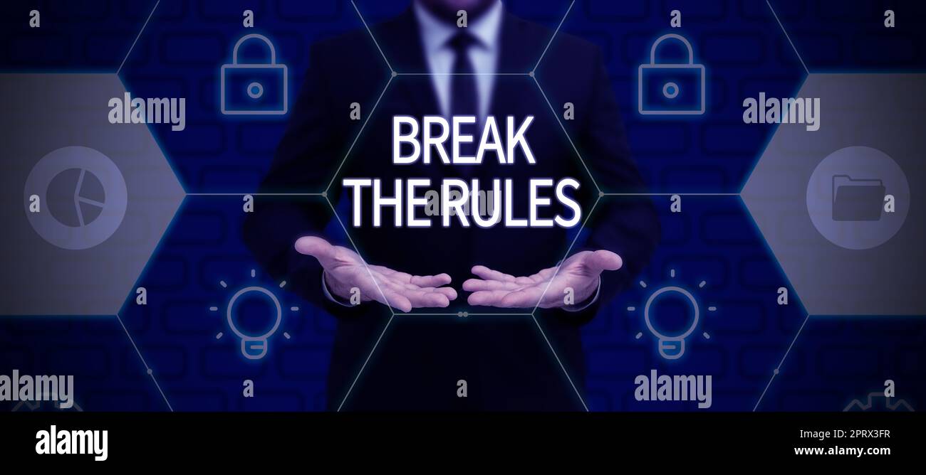 Texte d'écriture casser les règles pour faire quelque chose contre les ...