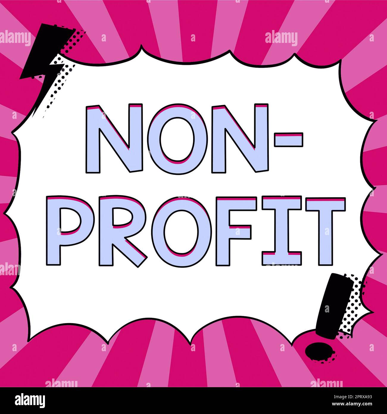 Affiche affichant sans but lucratif, concept qui signifie fournir des ...