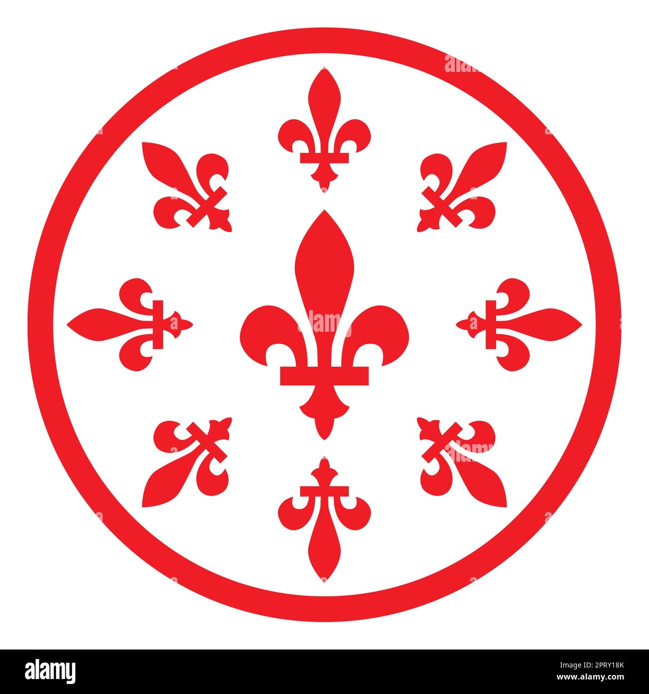 Fleur de lys quebec Banque d'images détourées - Alamy
