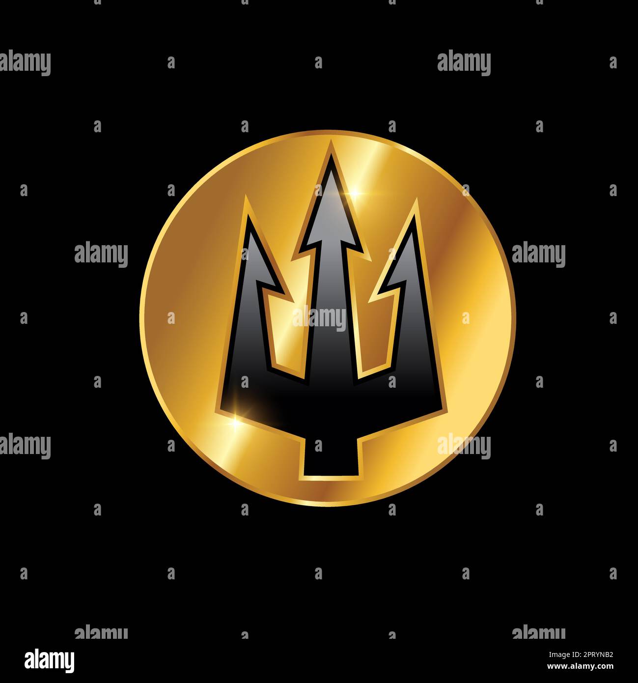 Gold trident Banque de photographies et d’images à haute résolution - Alamy