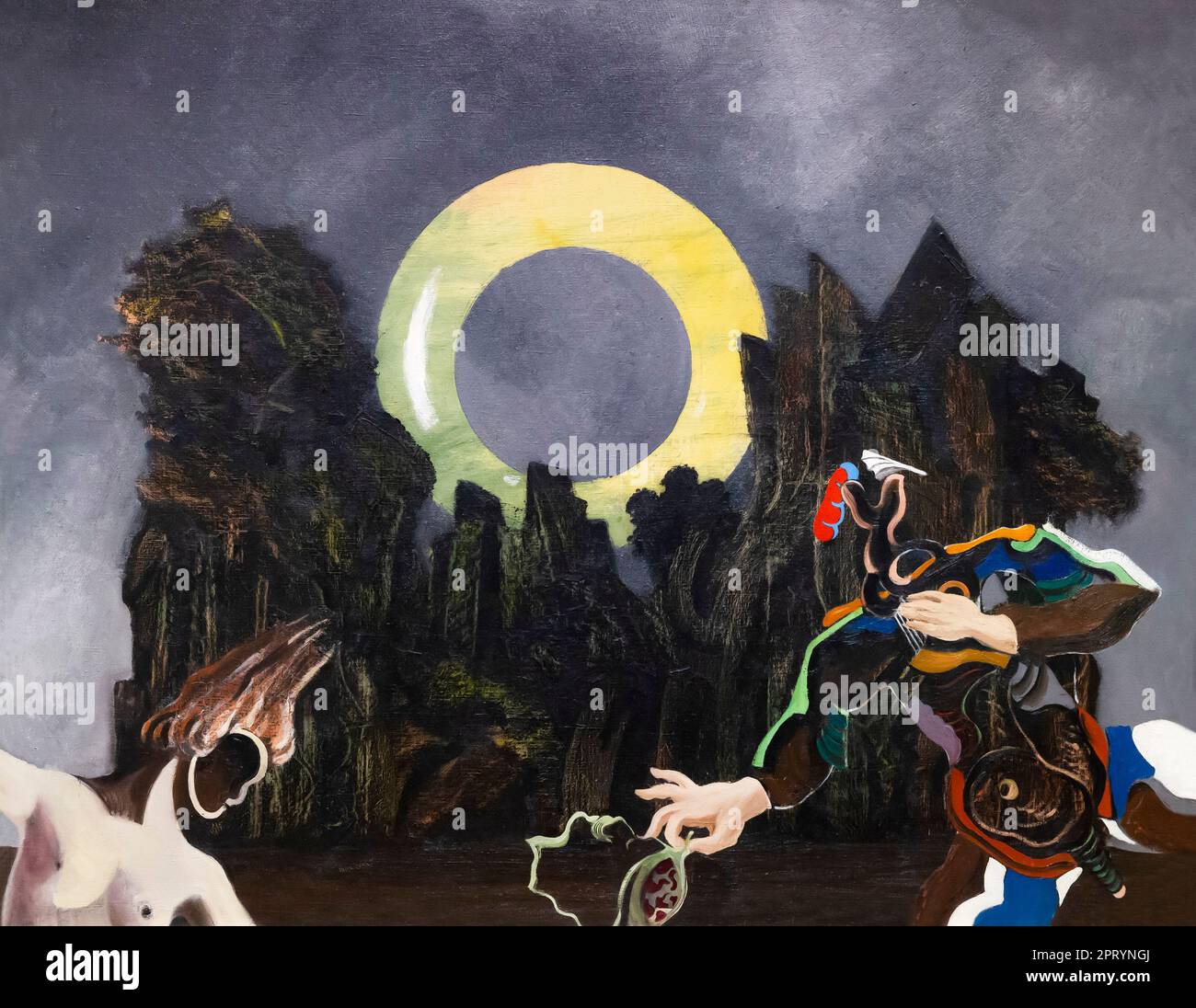 Max Ernst montrant une jeune fille le chef de son Père, Max Ernst ...