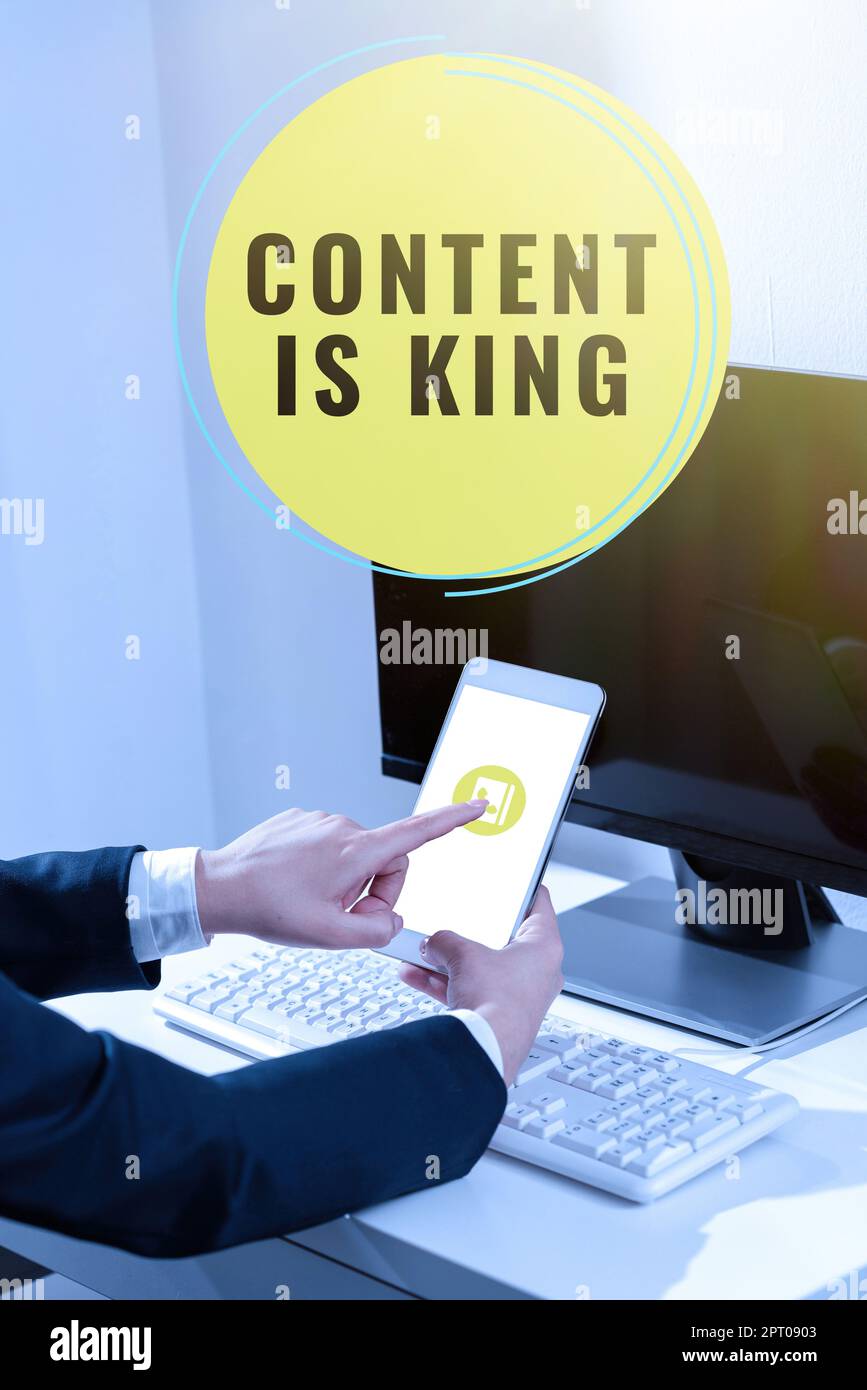 Le contenu de texte d'écriture est KingContent est le coeur des ...