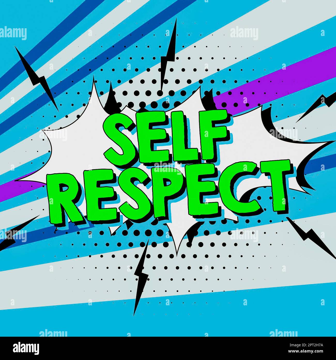 L'écriture affichant le texte respect de soi, vitrine d'affaires fierté ...