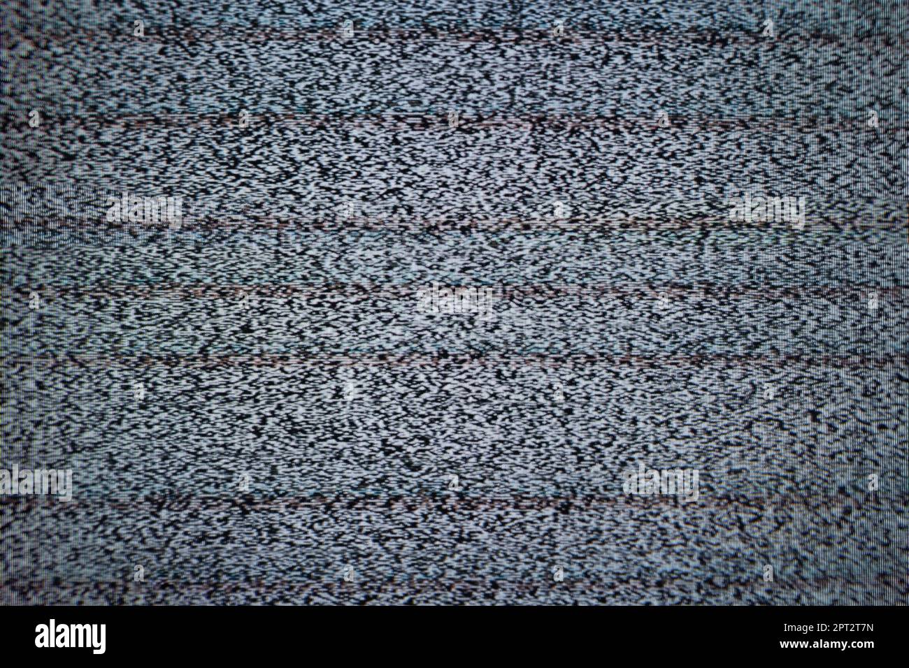 Tv screen with static noise Banque de photographies et d’images à haute ...