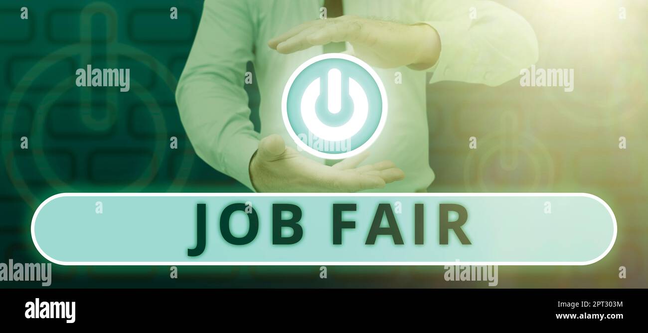 Texte montrant le salon de l'emploi inspiration, mot pour un événement ...