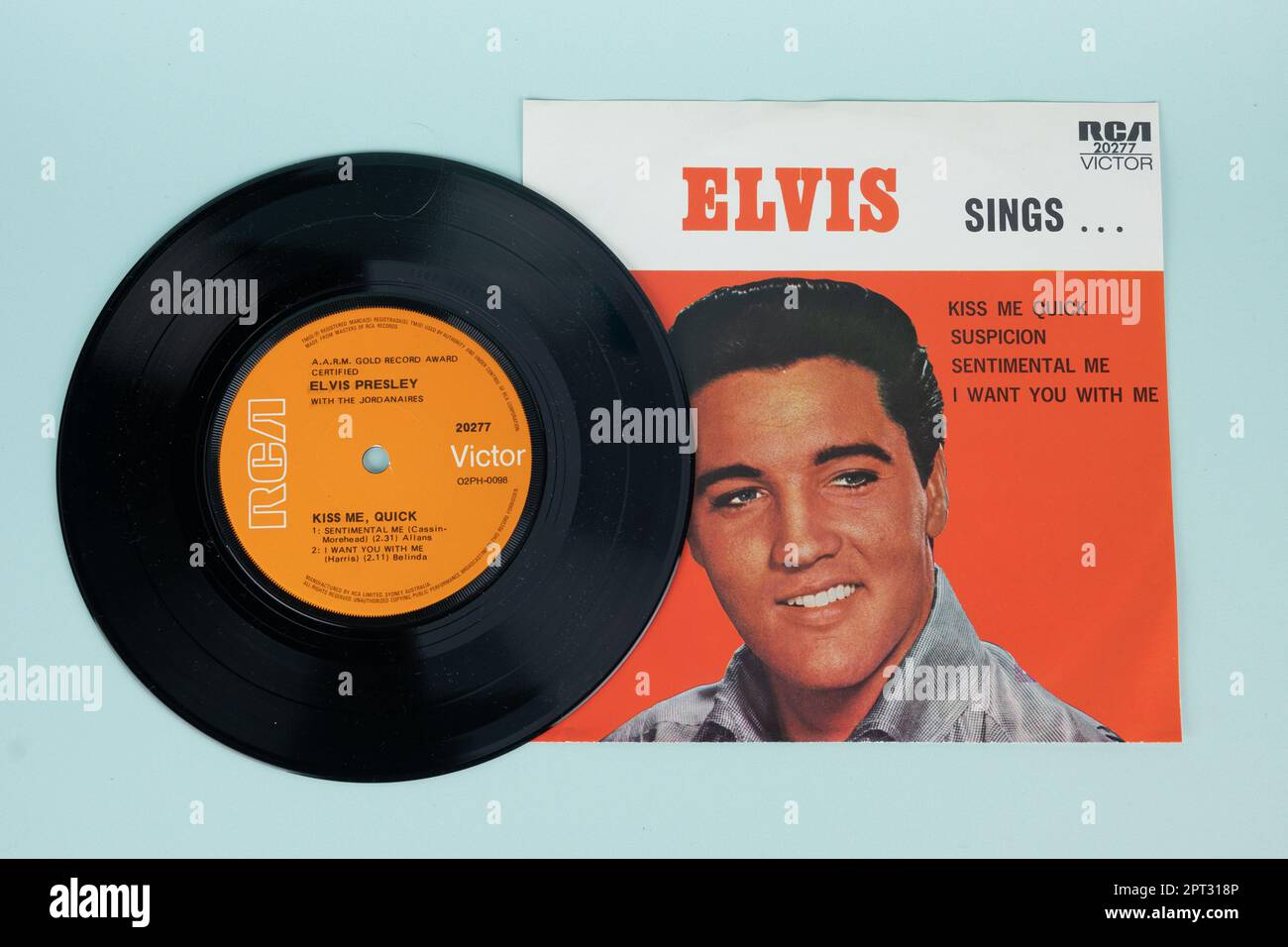 Elvis presley record cover Banque de photographies et d’images à haute ...