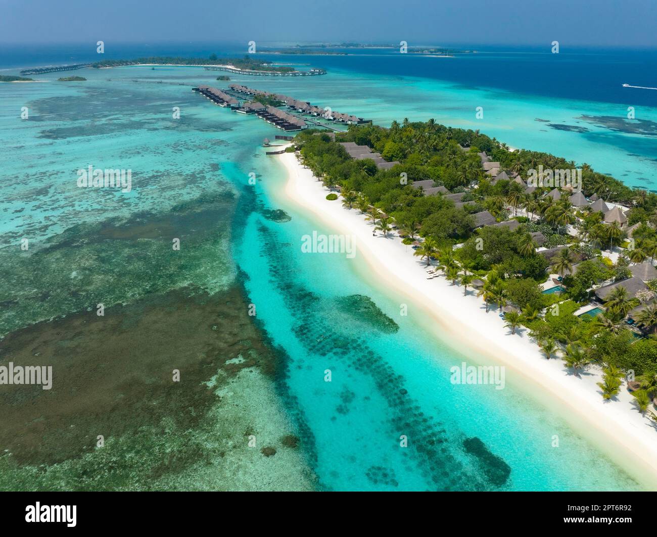 Vue aérienne des maldives Banque de photographies et d’images à haute ...