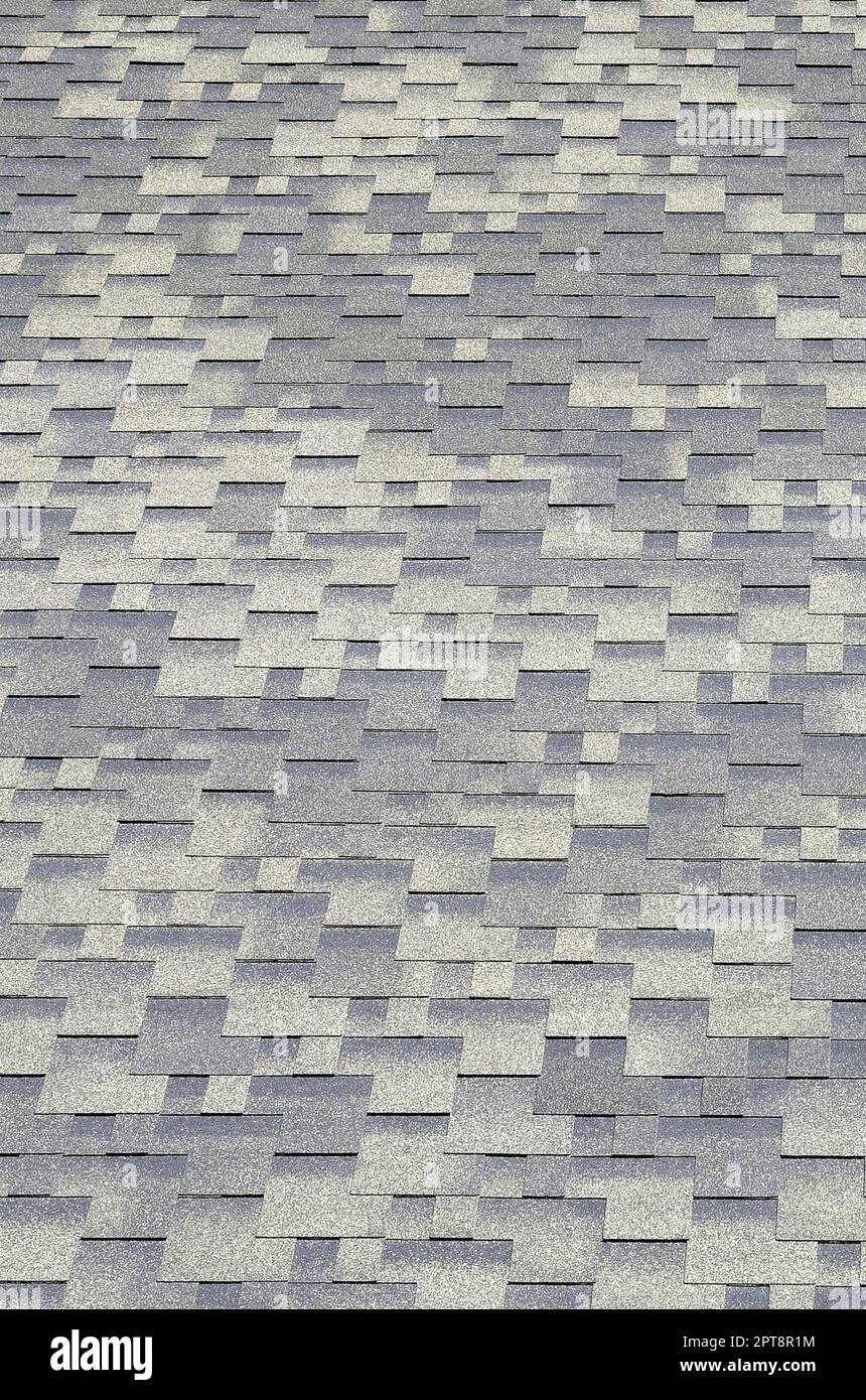 Les bardeaux de toiture bitume souple de surface. Mosaïque d'arrière ...