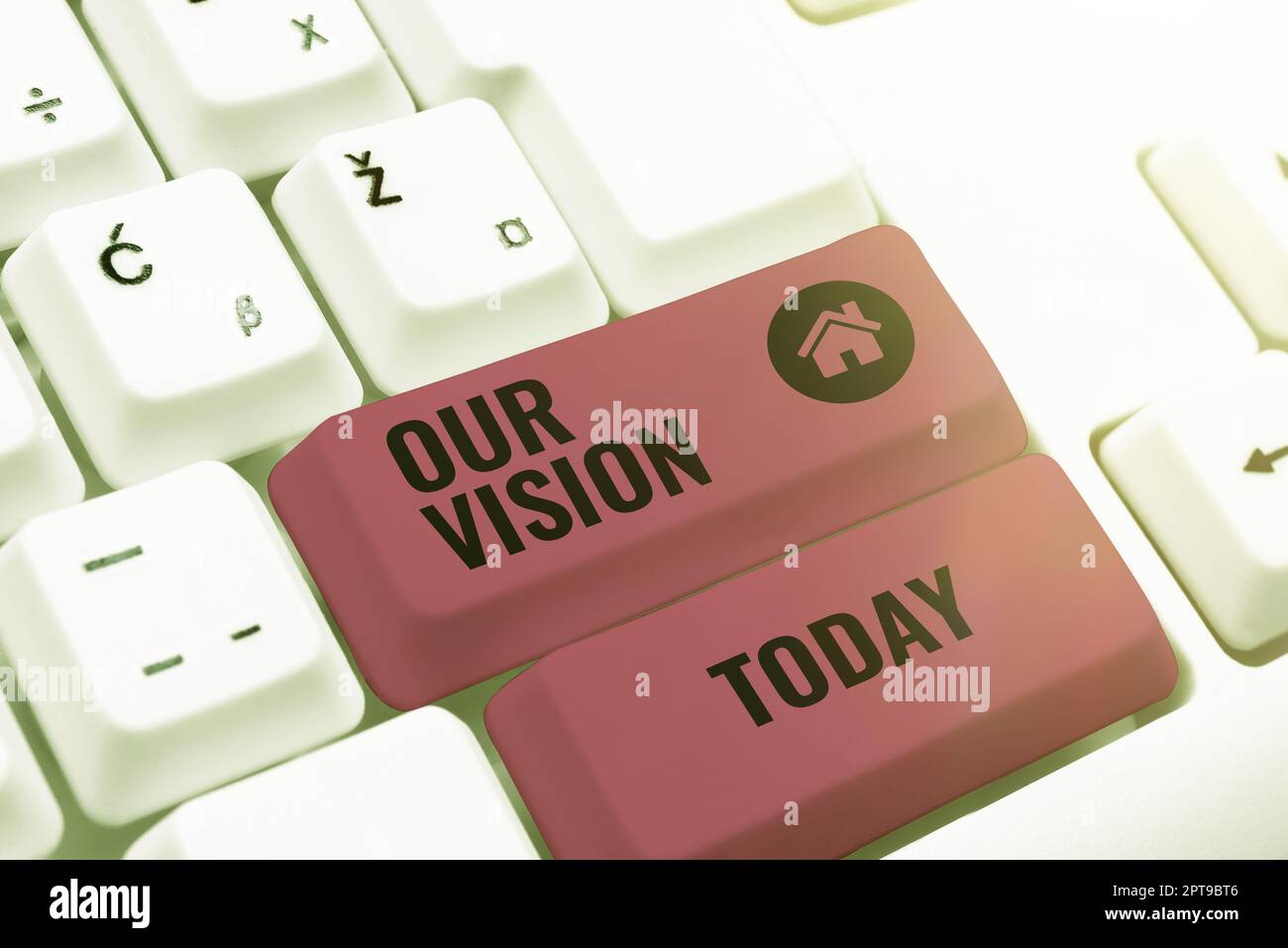 Légende du texte présentant notre vision, plan conceptuel de photo pour ...