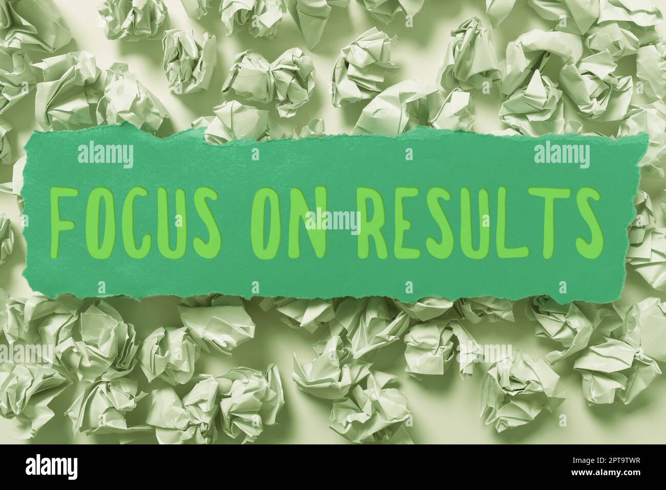 Texte d'écriture Focus sur les résultats, concept signifiant ...