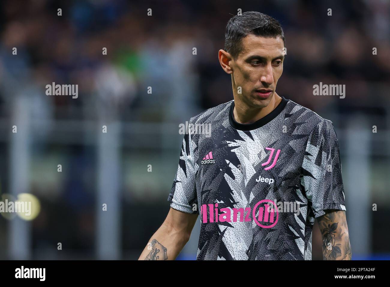 Angel Di Maria de Juventus FC vu lors du match de football demi-finale ...