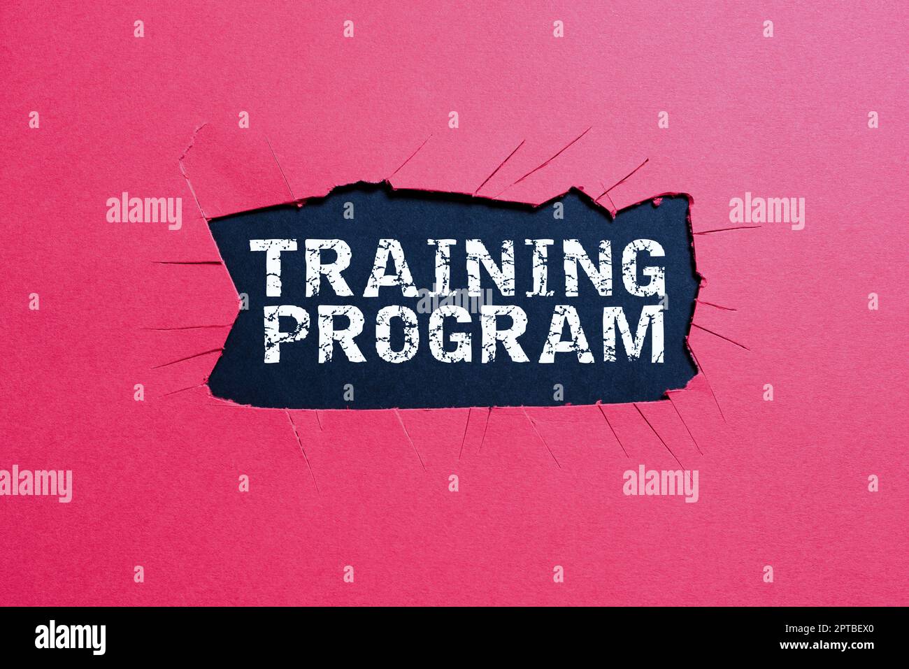 Affiche textuelle indiquant le programme de formation, concept, c'est-à ...