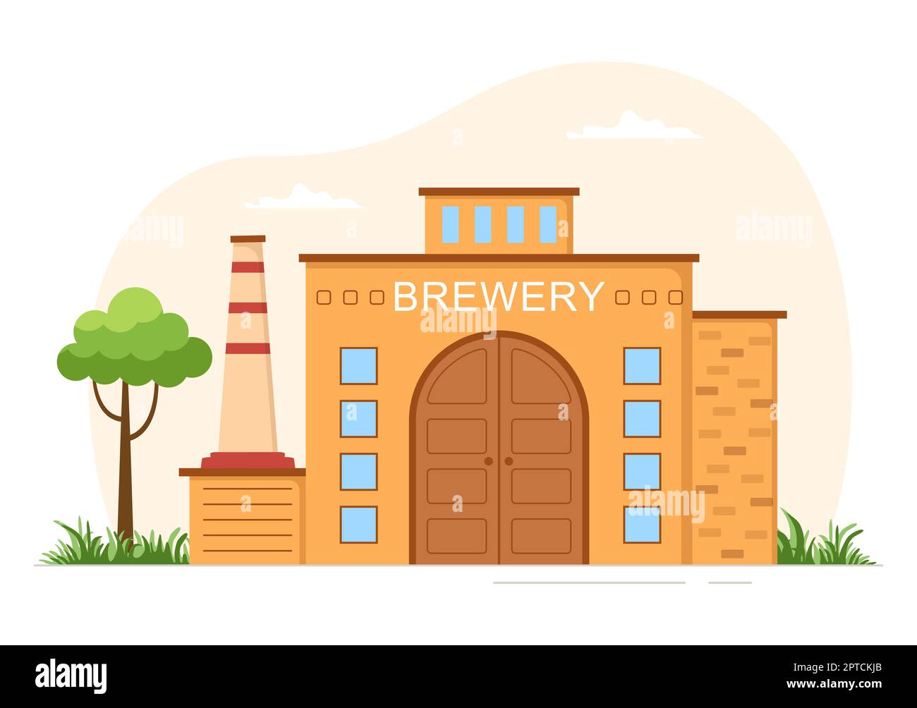 Procédé de production de la brasserie avec réservoir de bière et ...